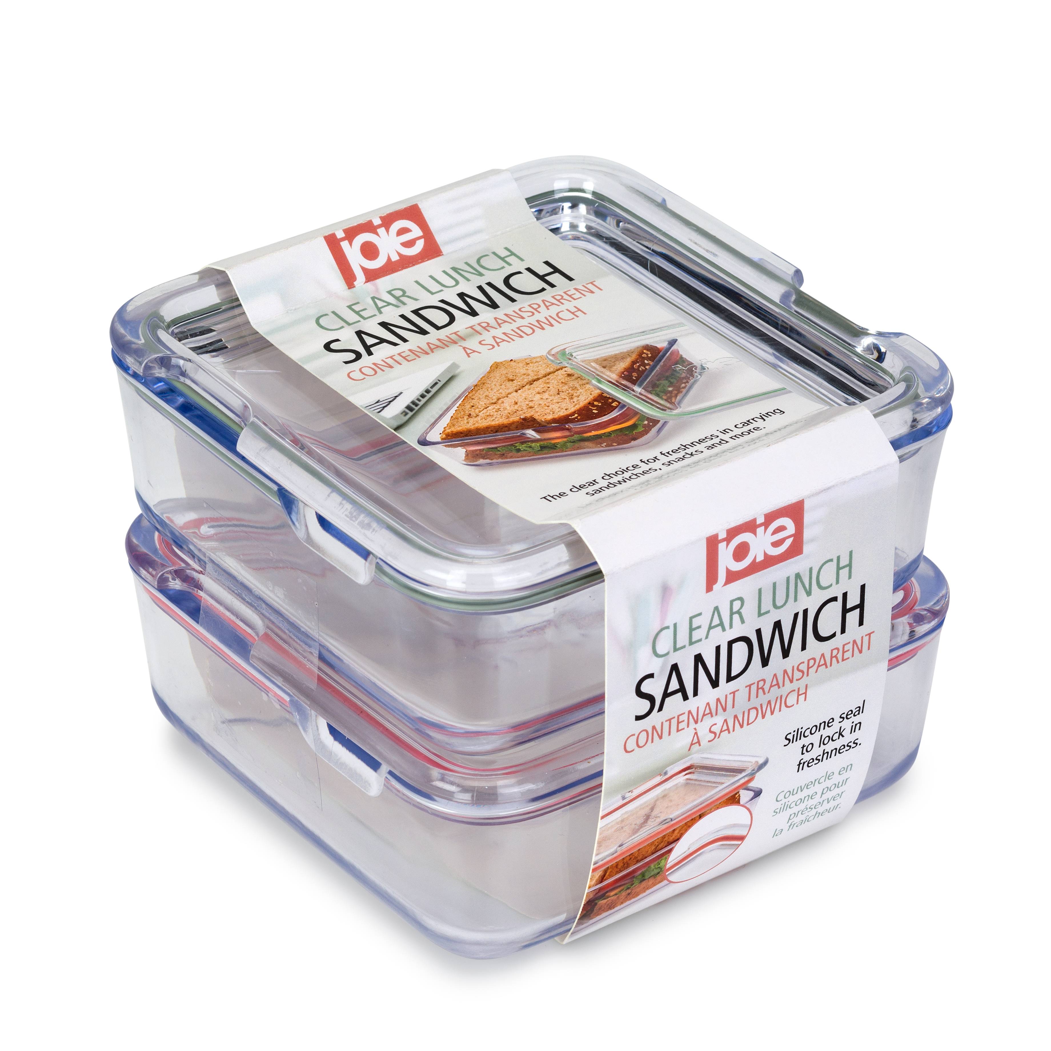 Clear Lunch Sandwich Container 2 Pack | Joie | Matchbox