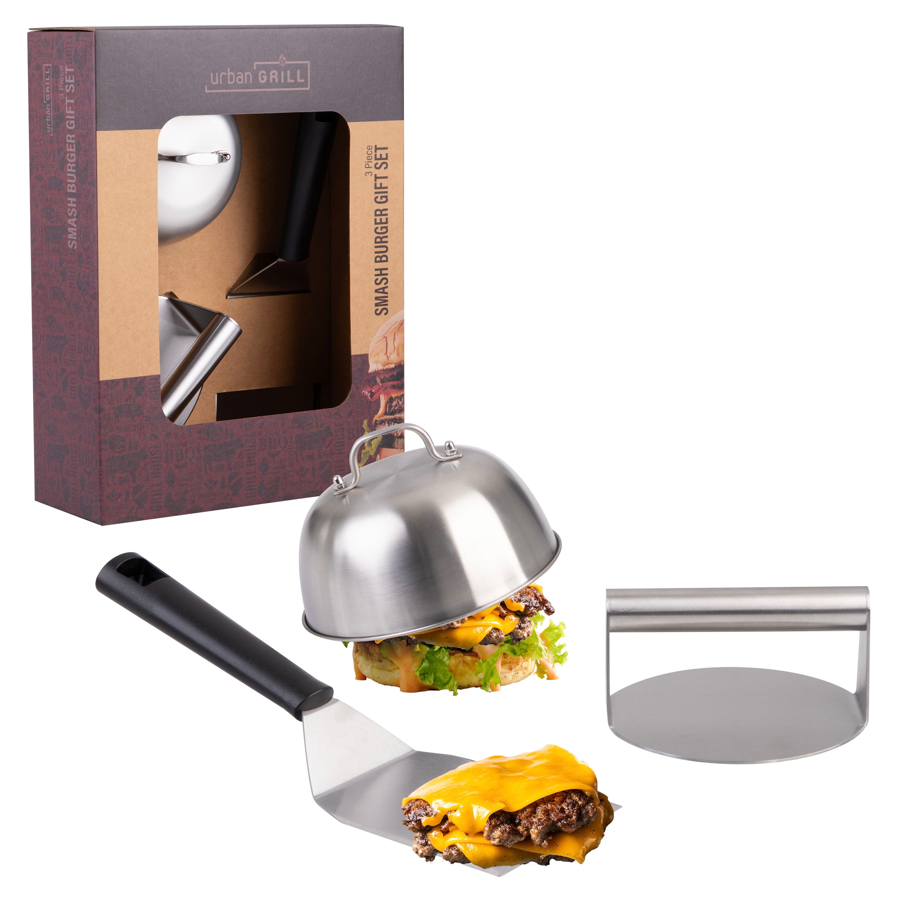 3 Piece Smash Burger Gift Set | Urban Grill | Matchbox