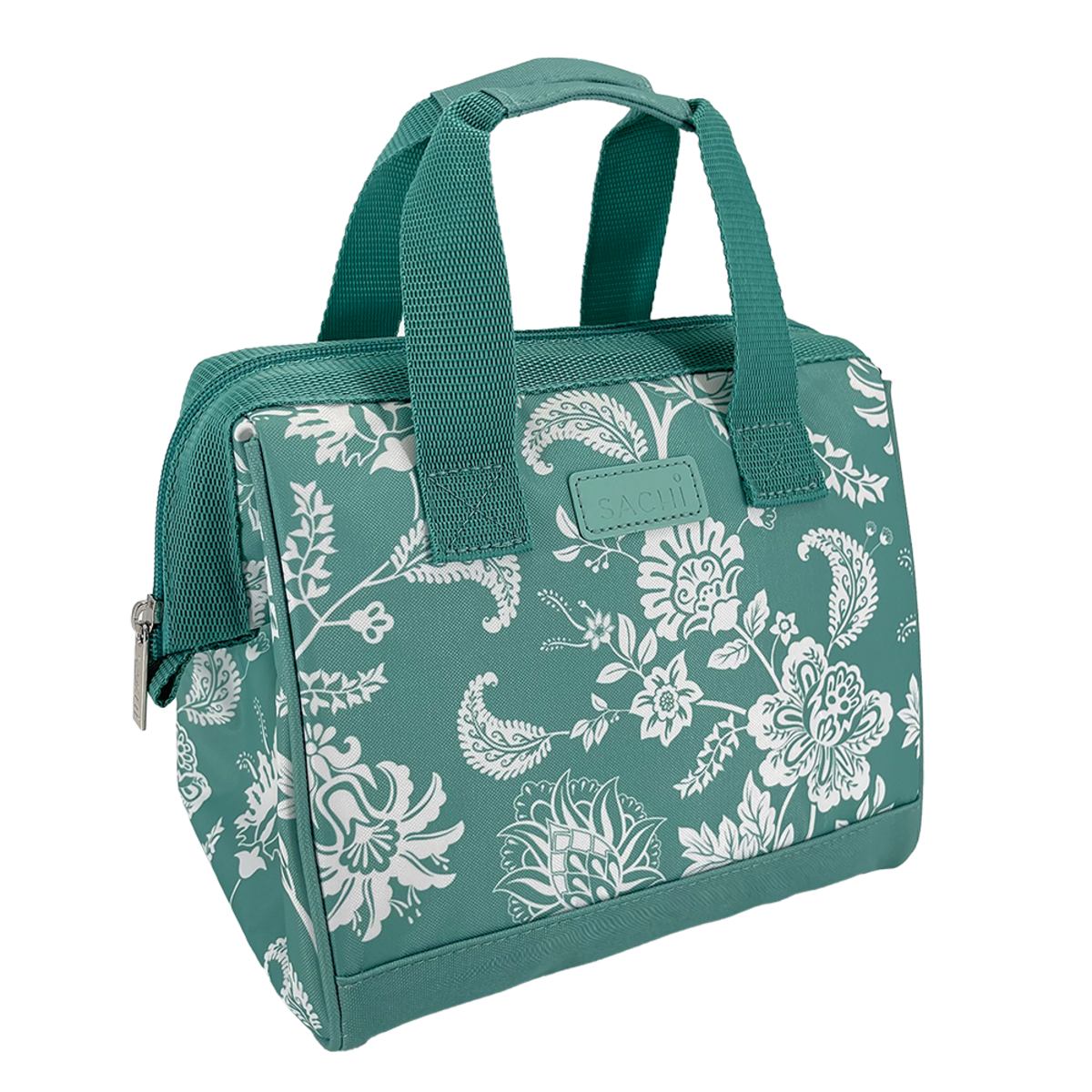 Style 34 Insulated Lunch Bag Green Paisley | Sachi | Matchbox