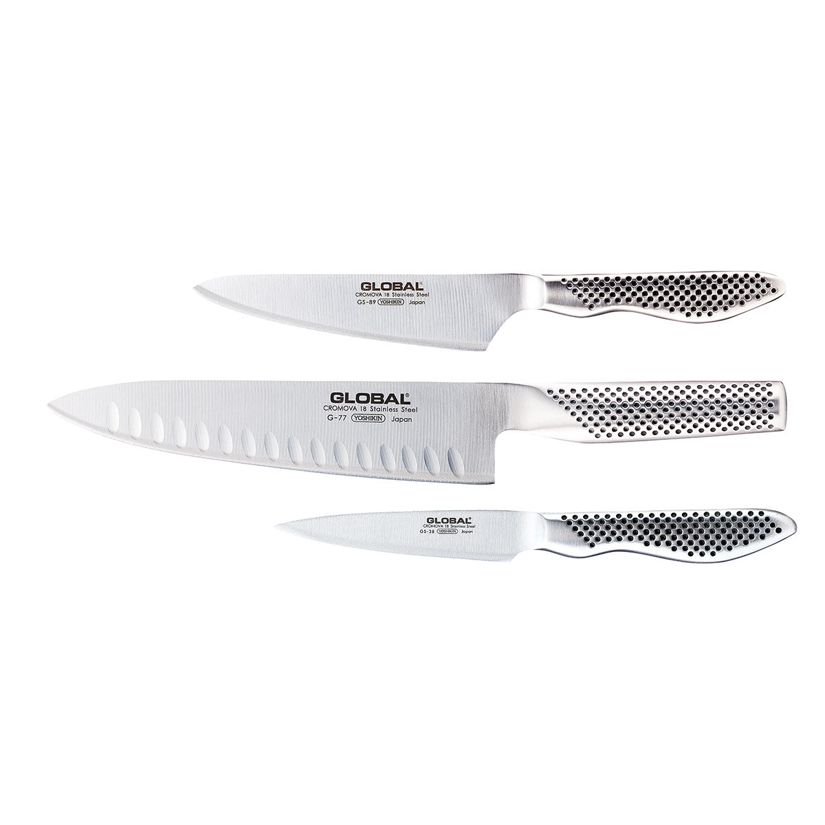 3 Piece Knife Set| Global | Matchbox