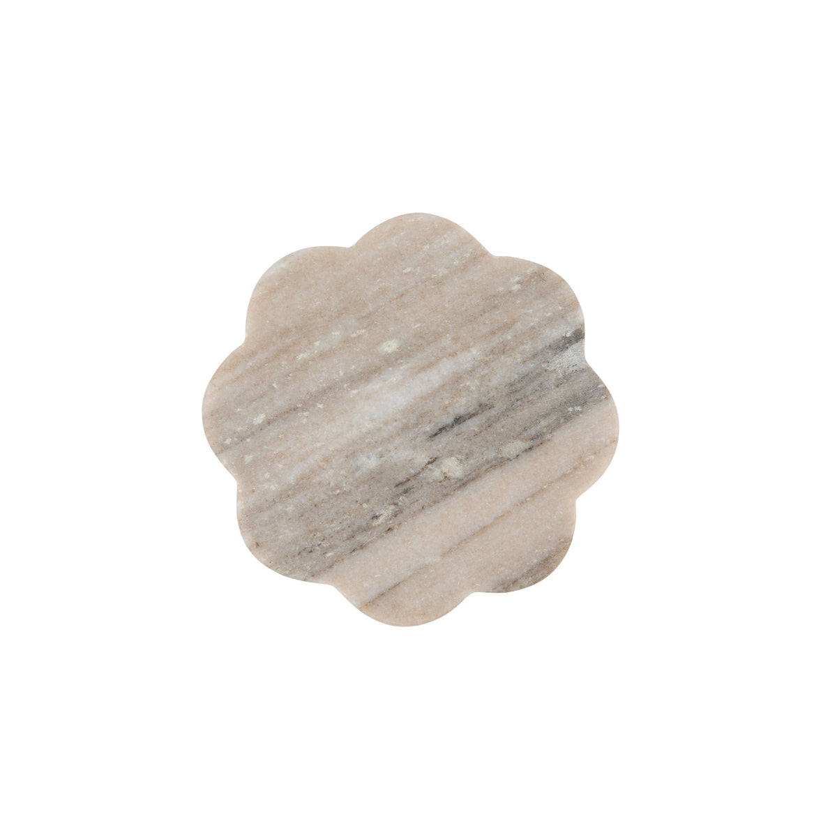 Coaster Collective Scallop Marble Coaster 11.5cm Beige | Maxwell ...