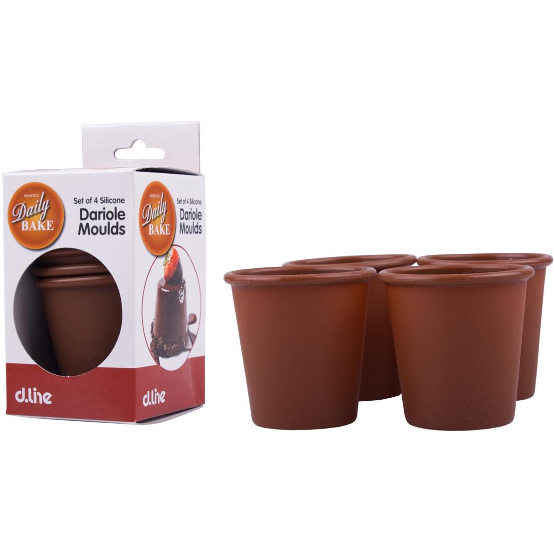 Silicone Dariole Moulds - Set 4 | Daily Bake | Matchbox