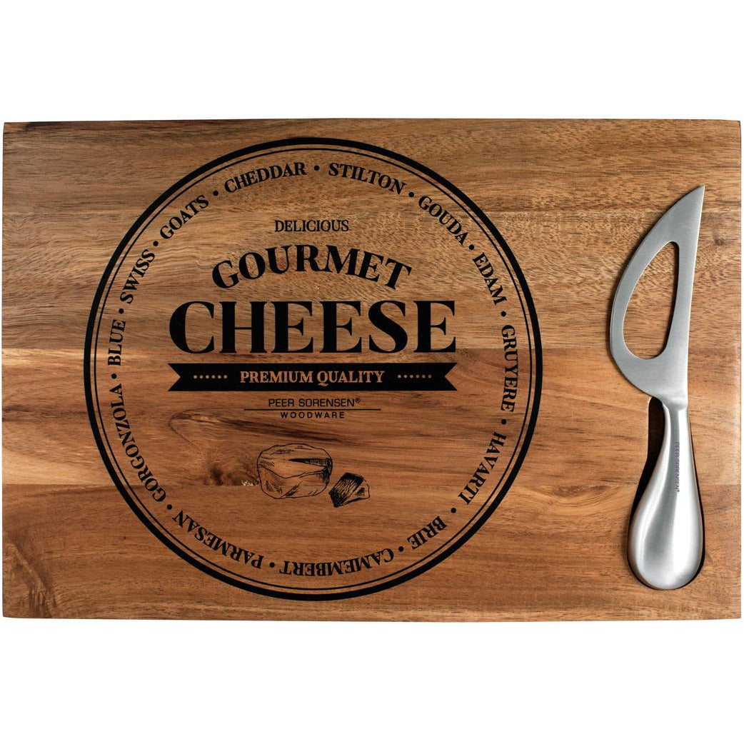 Rectangle Cheese Board with S/S Knife 30cm x 20cm| Peer Sorensen | Matchbox