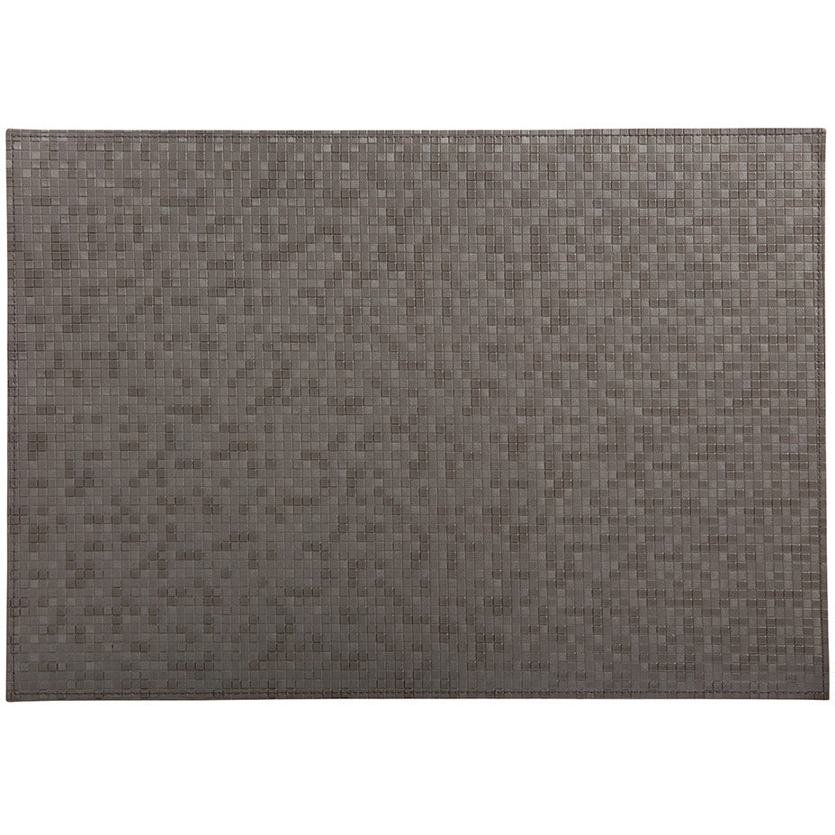 Table Accents Leather Look Mosaic Placemat 43x30cm Taupe| MW | Matchbox