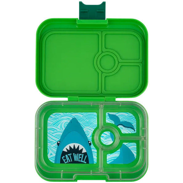 Panino 4 Compartment Bento Style Lunch Box - Bamboo Green| Yumbox ...