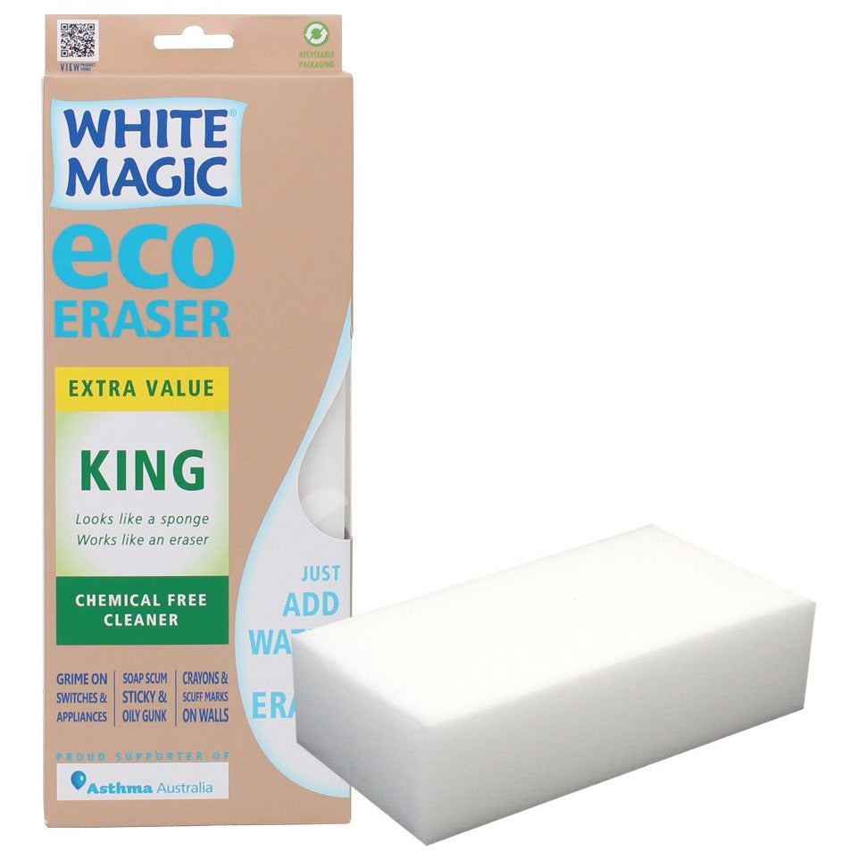 King Eraser Sponge - 8 units| White Magic | Matchbox