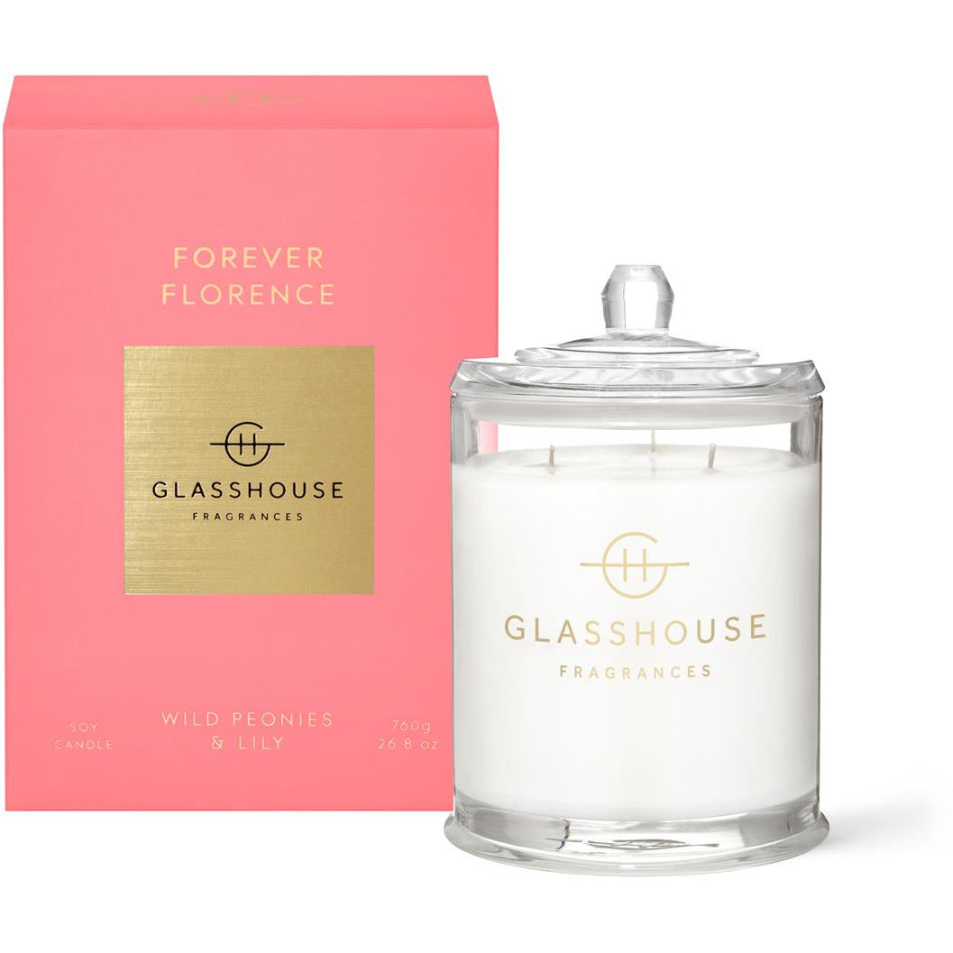 Forever Florence - Wild Peonies And Lily 60g Triple Scetned Candle ...